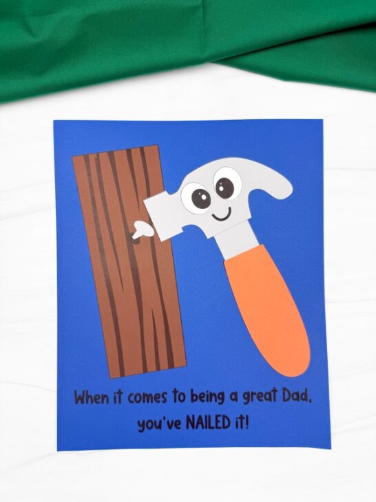 Father’s Day Hammer Craft (Free Printable Template)