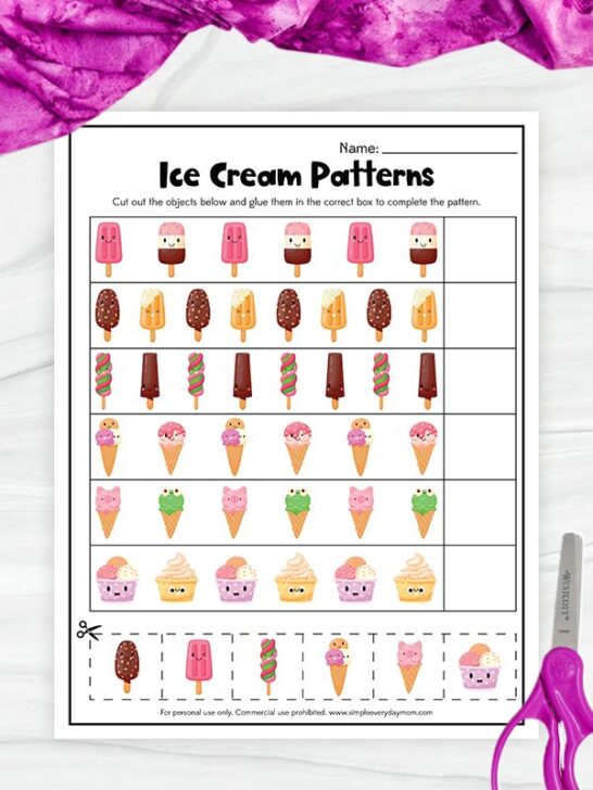 Ice Cream Preschool Printables For Early Learning Fun