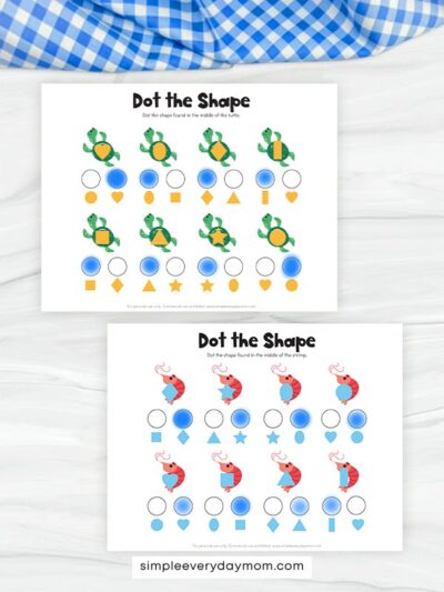 Fun & No Prep Ocean Do A Dot Printables For Kids