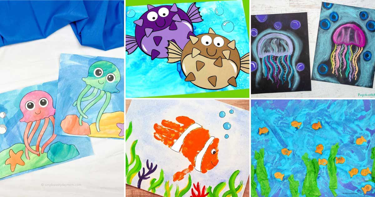30 Ocean Art for Kids That Are Easy and Fun to Make