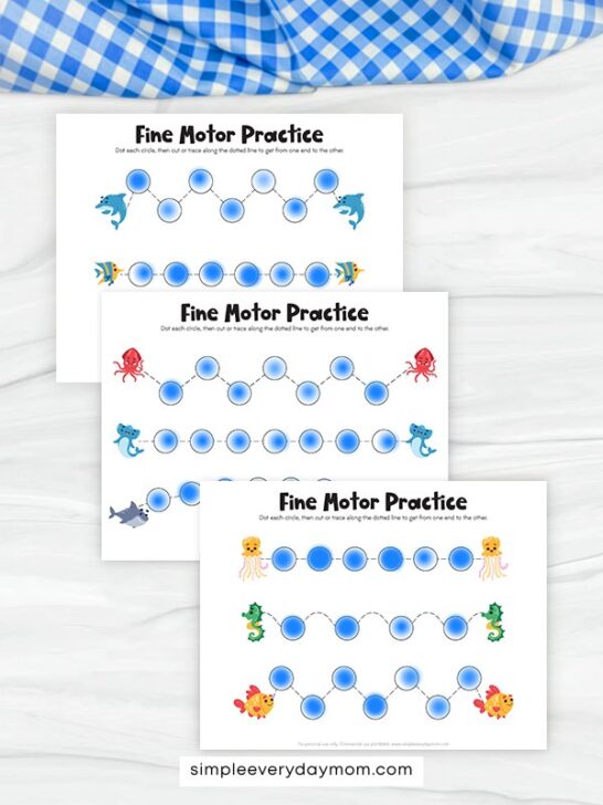 Fun & No Prep Ocean Do A Dot Printables For Kids