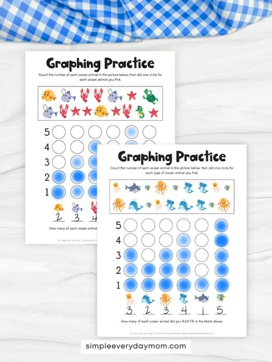 Fun & No Prep Ocean Do A Dot Printables For Kids