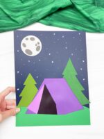 Easy Camping Tent Craft [Free Printable Template]