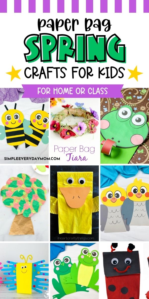 16 Spring Paper Bag Crafts That Are Cute and Simple