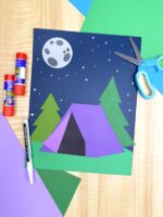 Easy Camping Tent Craft [Free Printable Template]