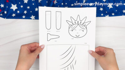 Statue of Liberty Toilet Paper Roll Craft [Free Printable Template]