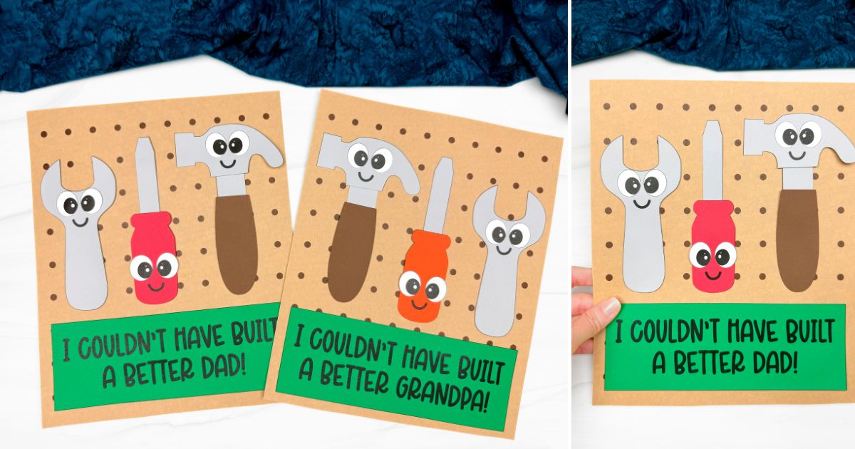 Father's Day Tool Craft For Kids [Free Printable Template]