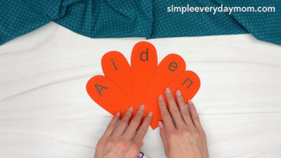 Turkey Name Craft For Kids [Free Template]