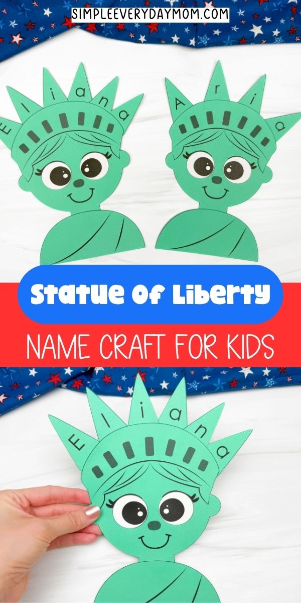 Statue of Liberty Name Craft [Free PDF Template]