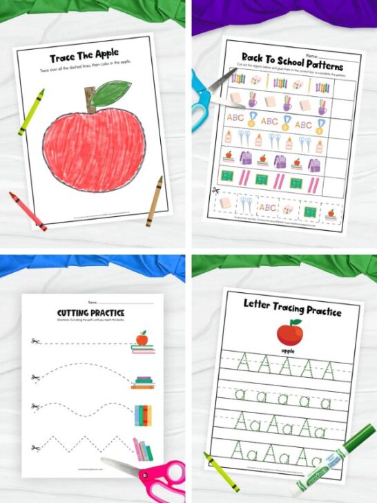 Handprint Book Worm Craft [Free PDF Template]