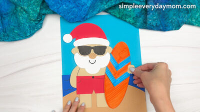 Summer Santa Craft For Kids [Free Printable Template]