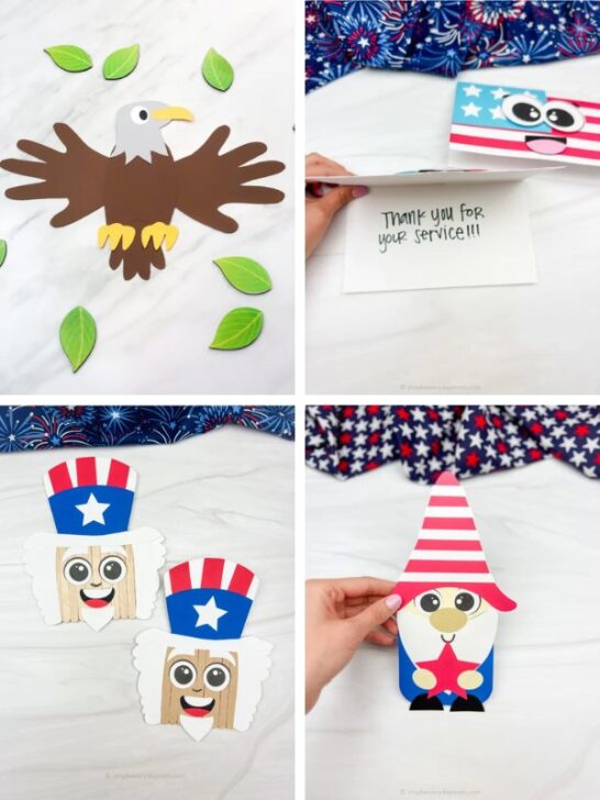 Independence Day Bird Craft [Free Printable Template]