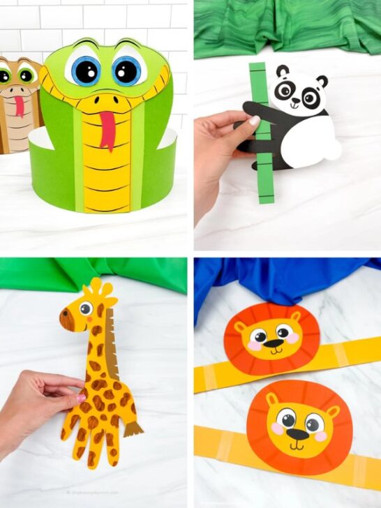 Tiger Handprint Craft For Kids [Free Printable Template]