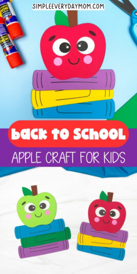 Easy Back To School Apple Craft [Free Printable Template]