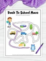 Free Back To School Mazes For Kids