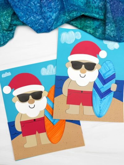 Summer Santa Craft For Kids [Free Printable Template]