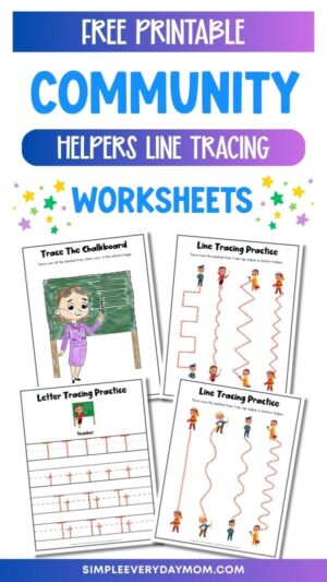 Free Community Helpers Tracing Sheets For Preschoolers