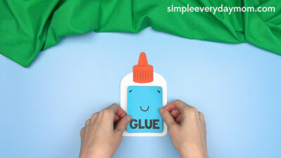 Easy Glue Bottle Craft For Kids [Free PDF Template]