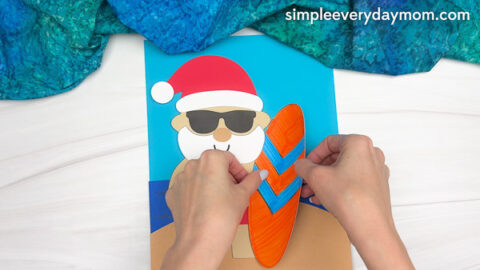 Summer Santa Craft For Kids [Free Printable Template]