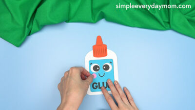 Easy Glue Bottle Craft For Kids [Free PDF Template]