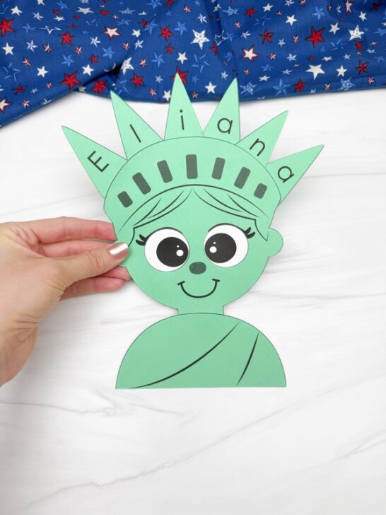 Statue of Liberty Name Craft [Free PDF Template]