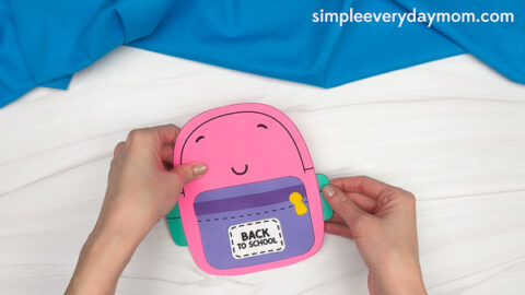 Back To School Backpack Craft [Free Printable Template]