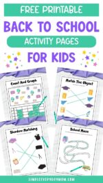 Free Back To School Activity Sheets