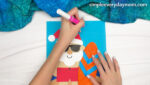 Summer Santa Craft For Kids [Free Printable Template]