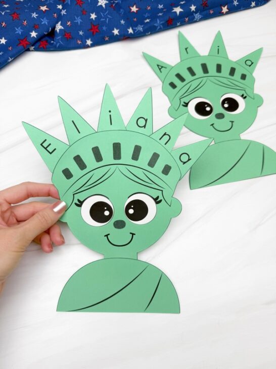 Statue of Liberty Name Craft [Free PDF Template]