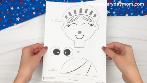 Statue of Liberty Name Craft [Free PDF Template]