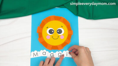 Sun Name Craft For Kids [Free Printable Template]