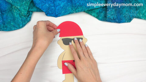 Summer Santa Craft For Kids [Free Printable Template]