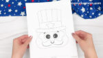 Uncle Sam Name Craft For Kids [Free Printable Template]