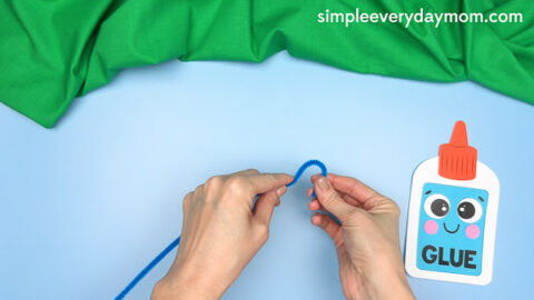 Easy Glue Bottle Craft For Kids [Free PDF Template]