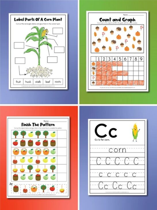 Free Apple Color By Numbers For Fall Harvest Season