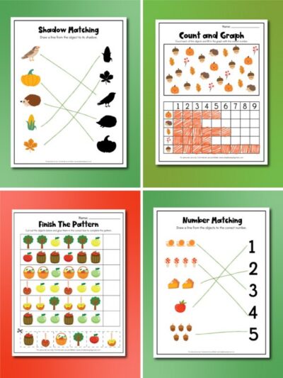 Free Squirrel Worksheets For Preschool & Kindergarten