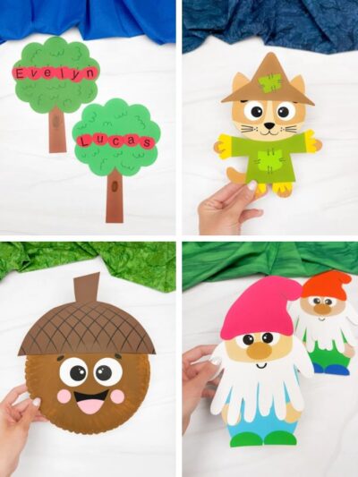 Cute Squirrel Name Craft For Kids [Free Printable Template]