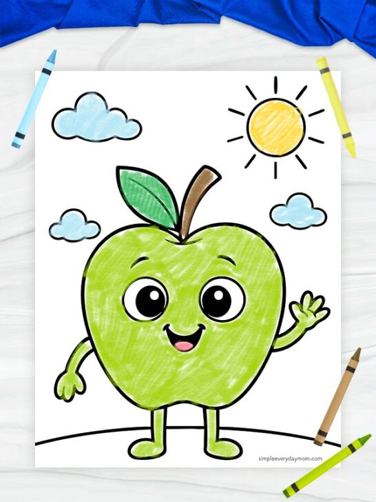 Free Apple Coloring Pages For Kids