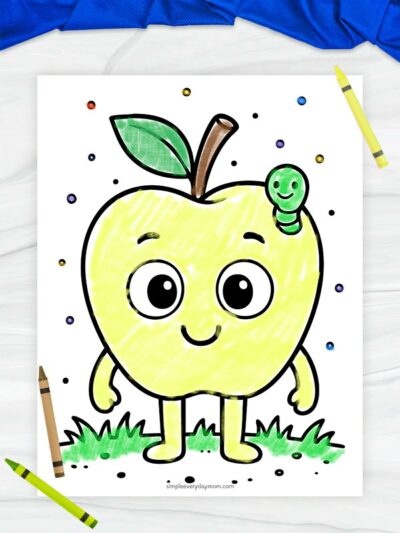 Free Apple Coloring Pages For Kids