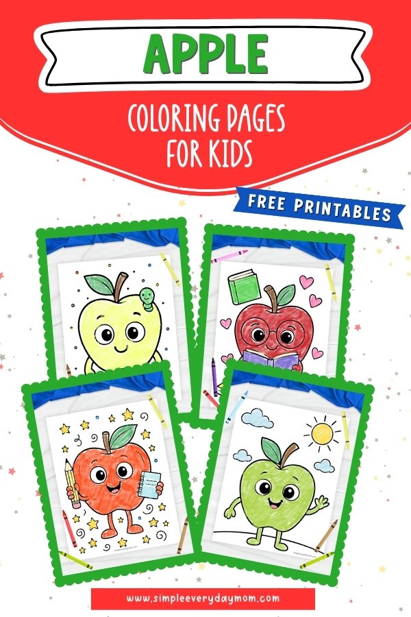 Free Apple Coloring Pages For Kids
