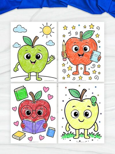 Free Apple Coloring Pages For Kids