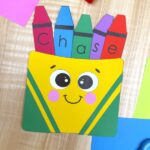 Crayon Box Name Craft [Free Printable Template]
