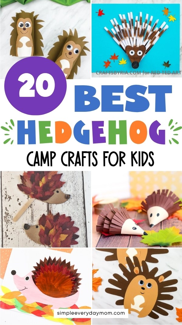 20 Adorable Hedgehog Crafts for Kids to Make This Fall