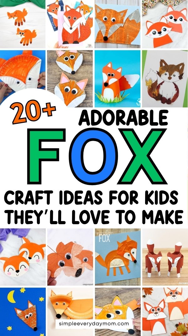 20+ Adorable Fox Crafts for Kids to Make at Home