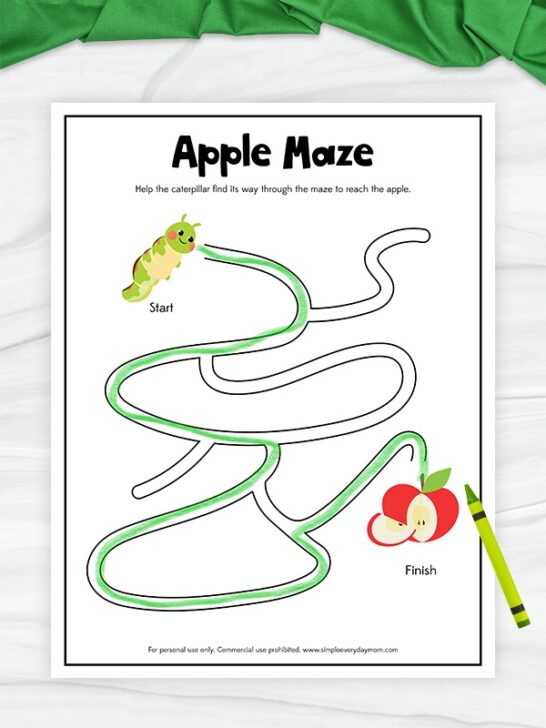 Free Apple Activity Pages For Kids