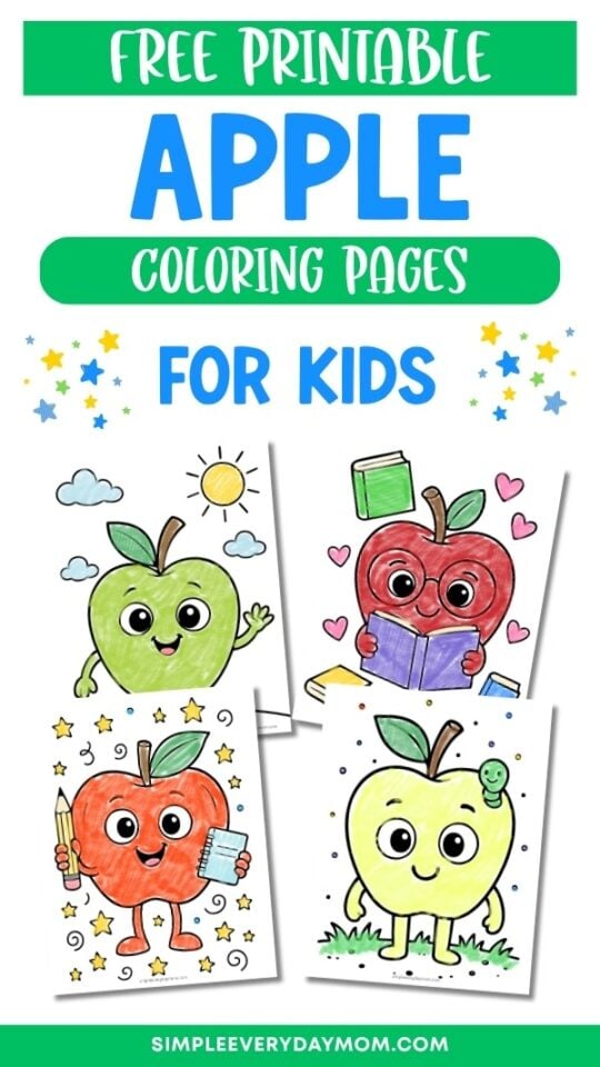 Free Apple Coloring Pages For Kids