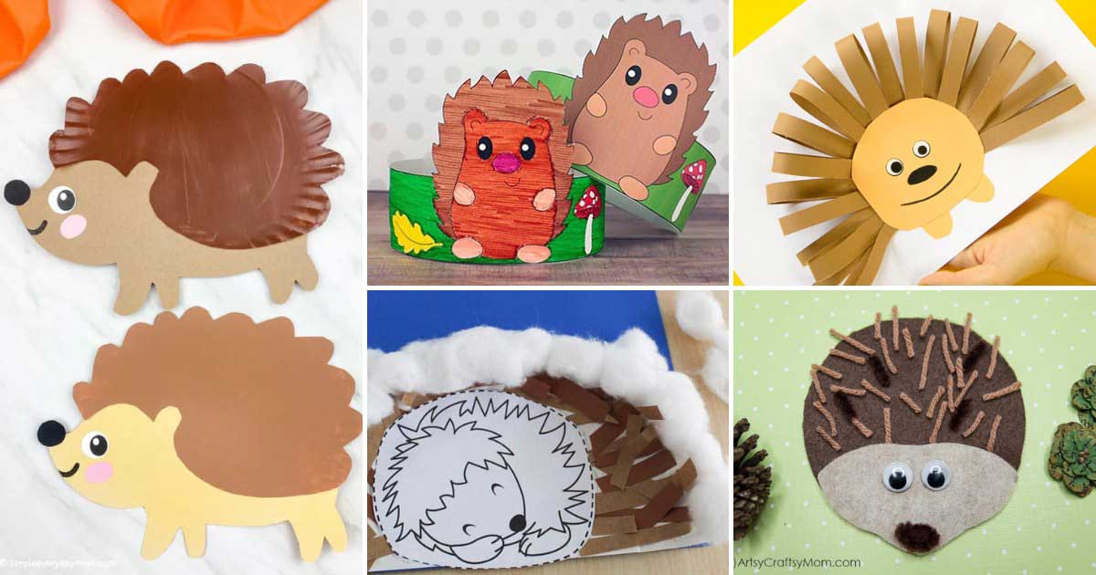 20 Adorable Hedgehog Crafts for Kids to Make This Fall