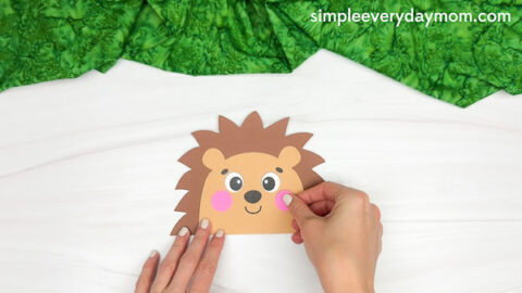 Fall Hedgehog Craft For Kids [Free Printable Template]
