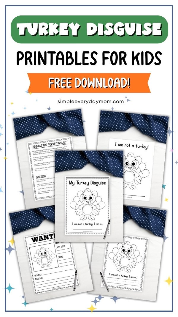 Free Turkey in Disguise Printables To Hide The Turkey