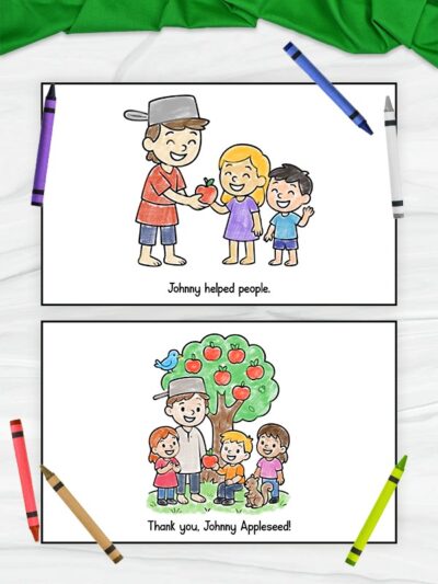 Free Printable Johnny Appleseed Booklet For Kids
